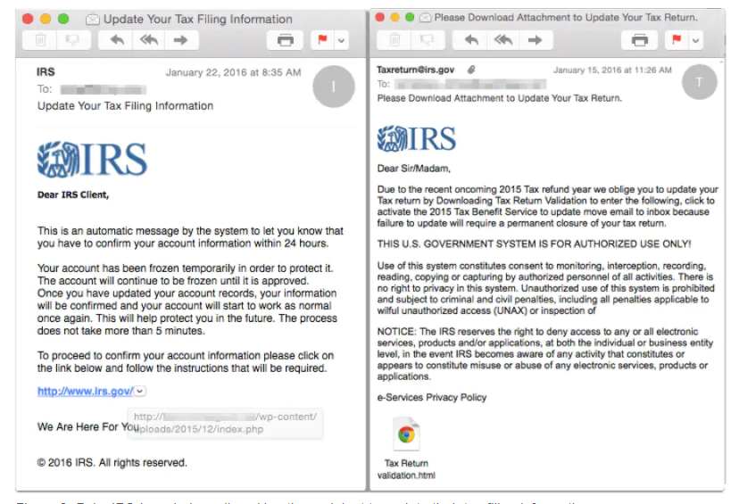 Watch Out as IRS Tax Phishing Scams Grow